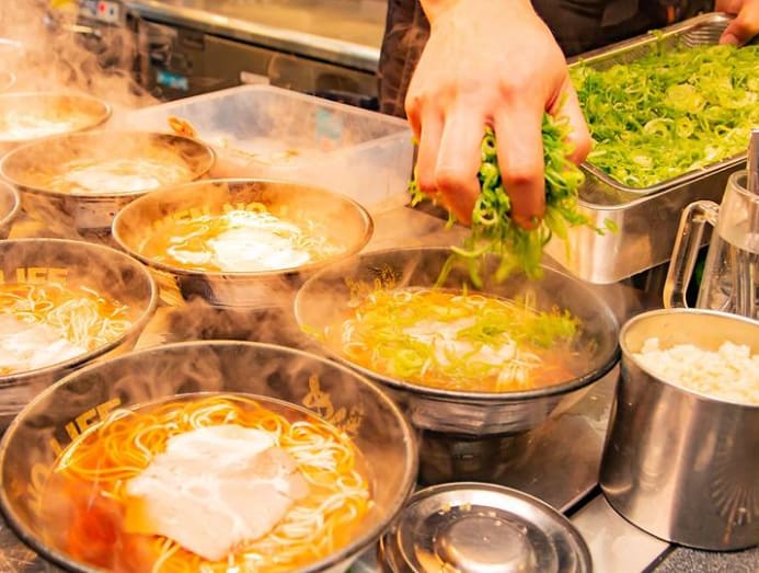 Noodles topped with a towering flame: Sneak peek at Menbaka Fire Ramen ...