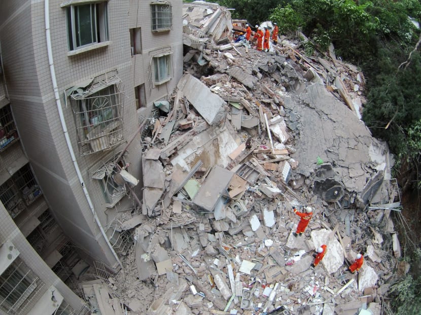 Gallery: 9-storey residential building collapses in China - TODAY