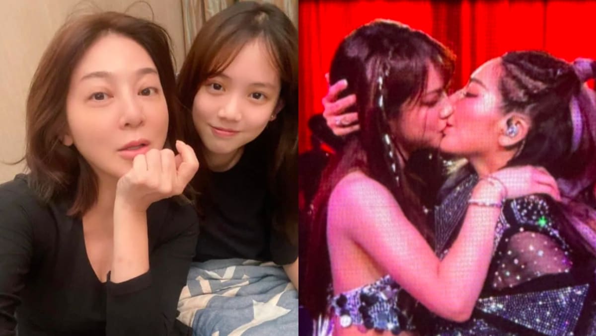 Taiwanese Star Wang Cai Hua, 55, Kisses 20-Year-Old Daughter On The Lips For 20 Secs On Variety ...