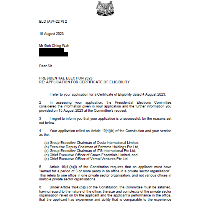 Presidential Elections Committee makes public its reasons for rejecting ...