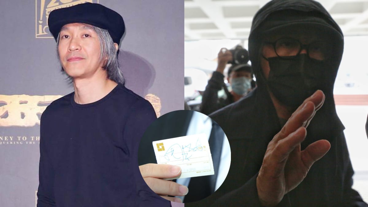 Stephen Chow Signs Autograph, Jokes With Fans Outside Packed Courtroom ...