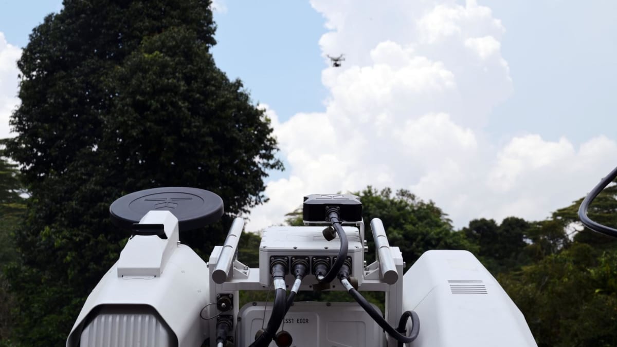 Singapore Polices Counter Drone System Scans Skies To Keep Major