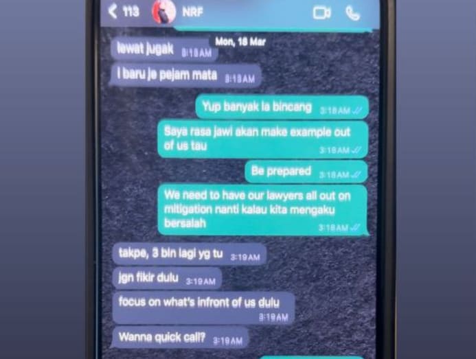 Sarah Yasmine Exposes Romantic Texts Said To Be Between Singaporean