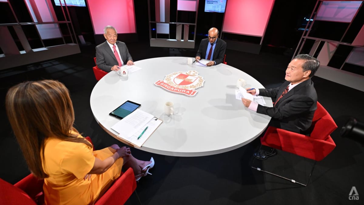 Watch: Singapore presidential candidates make pitch for votes in ...