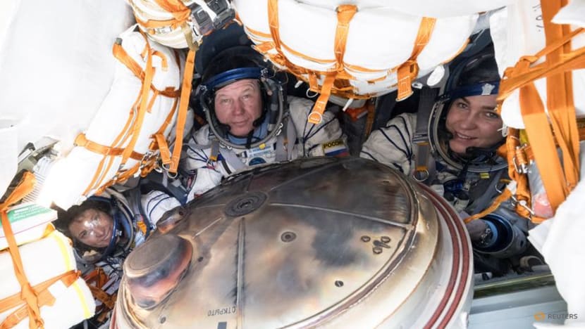 Russian descent vehicle lands in Kazakhstan with three astronauts - CNA