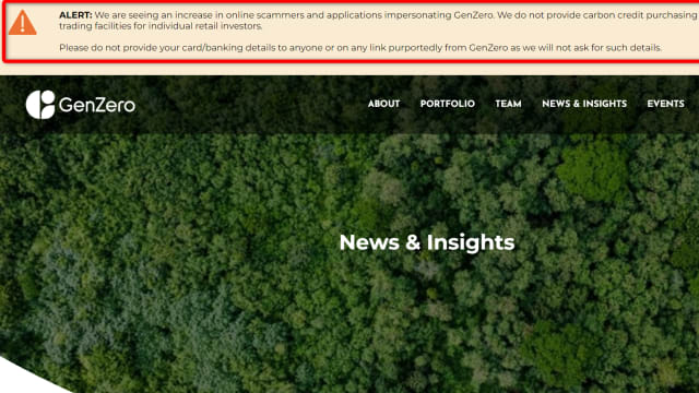 诈骗份子冒充投资平台GenZero 环境局吁公众小心提防 - 8world