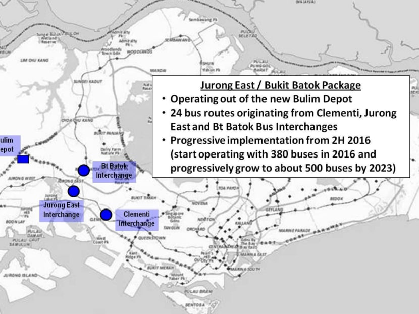 Jurong, Clementi, Bukit Batok will be first to see contracted bus ...