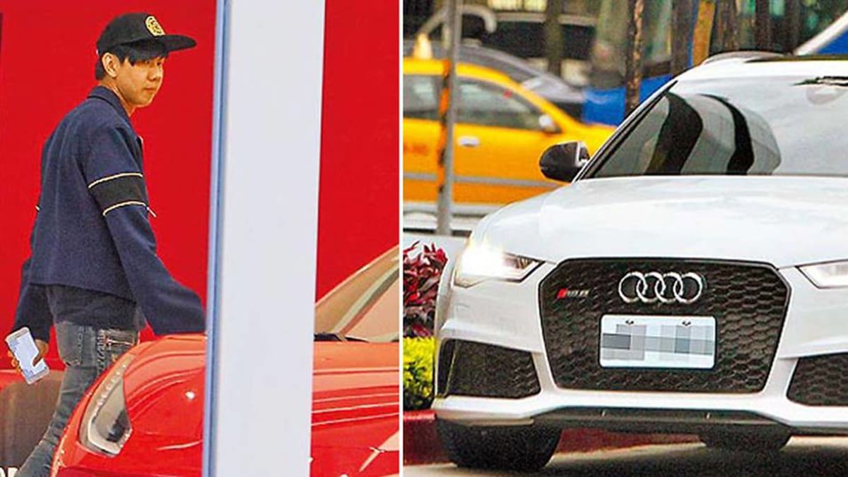 Sports car enthusiast JJ Lin spotted at a luxury car showroom - 8days