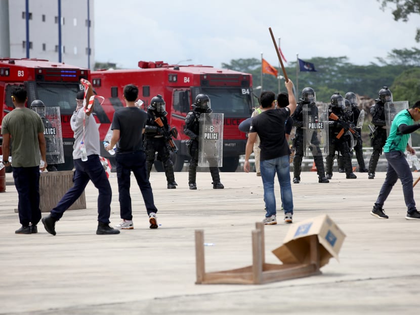 No easy task being part of the police public order troops - TODAY
