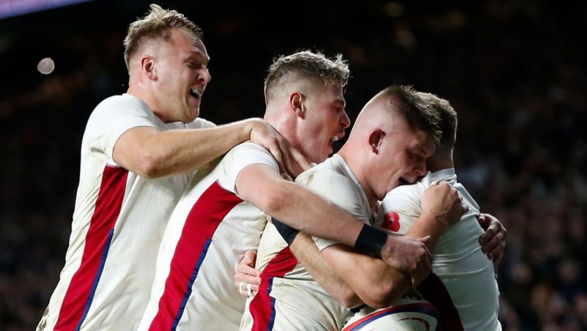 England make it eight in a row against Australia with 32-15 win - CNA