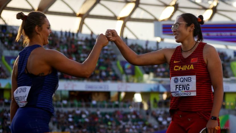 China's Feng Bin stuns women's discus for gold - CNA