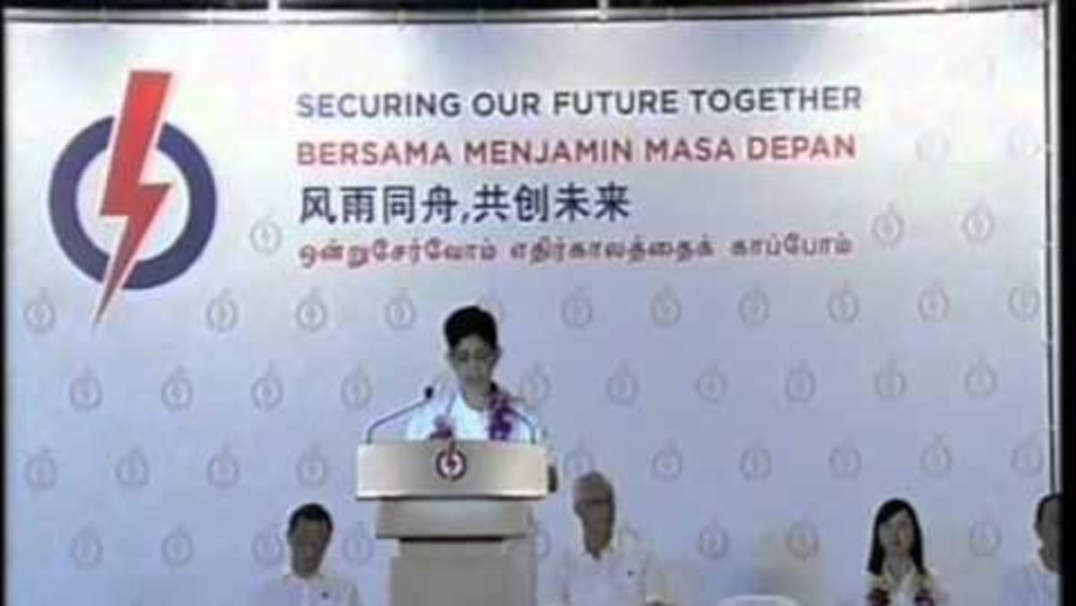 PAP's Fatimah Lateef at Marine Parade GRC rally, Apr 30 - TODAY