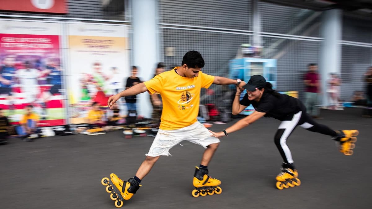 A love of rollerblading bonds migrant workers from 4 nations who say a ...