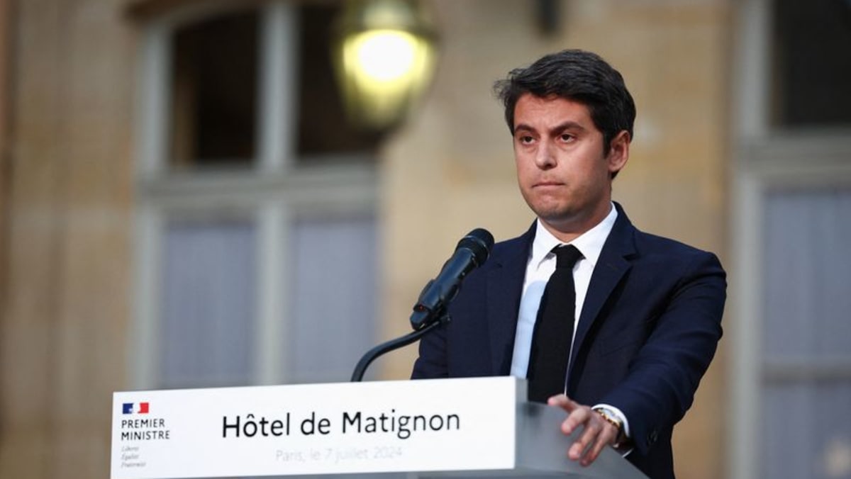 French PM Attal: I will hand my resignation on Monday morning - CNA