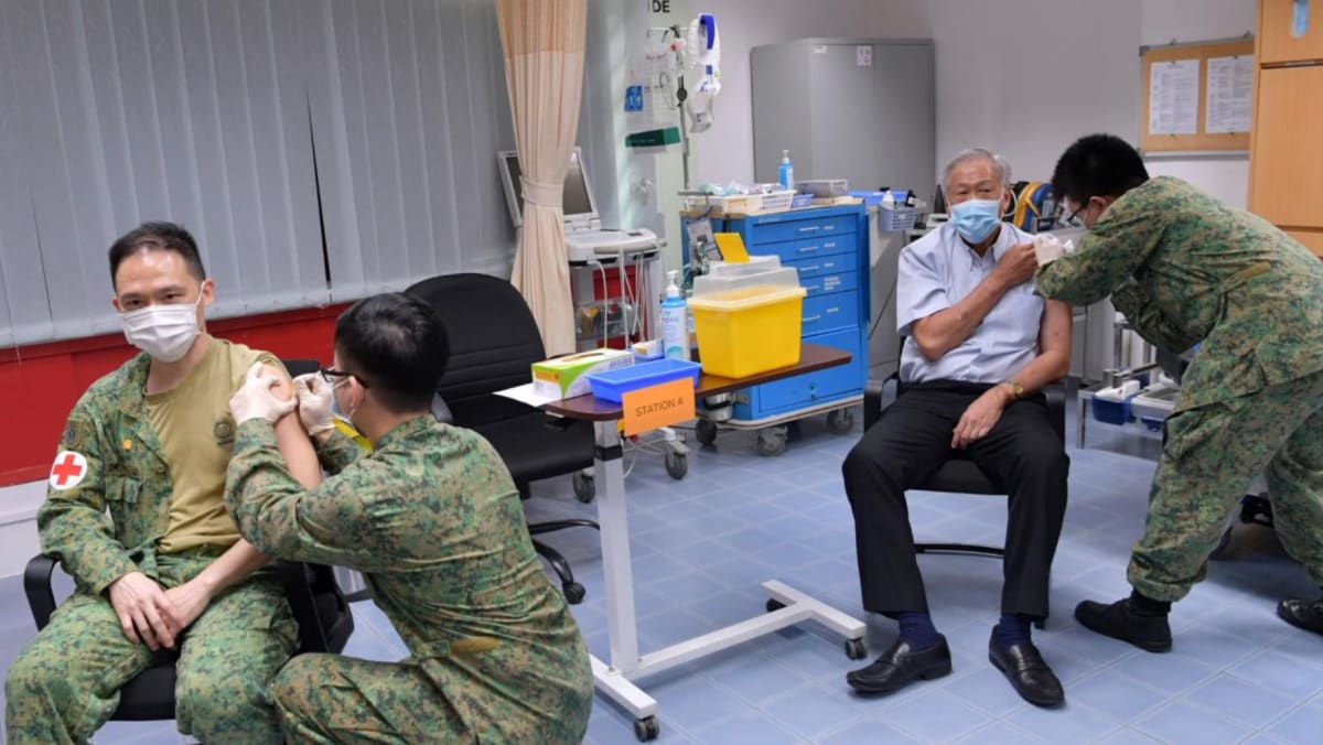 Most SAF regulars, full-time national servicemen to be vaccinated ...