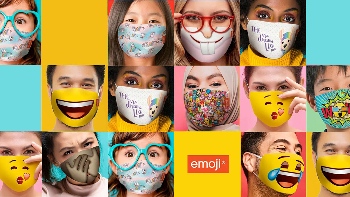 These $1 Reusable Emoji Masks Let You Smile and LOL From Behind A Face ...