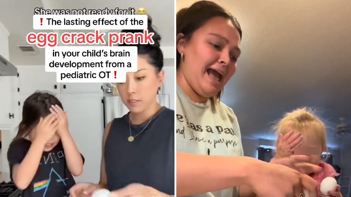 Parents crack eggs on kids’ heads in viral egg crack challenge - TODAY