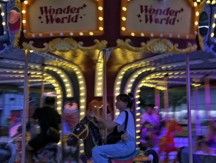 In pictures: Singapore Night Festival 2024's amusement park, light installations, projection ...