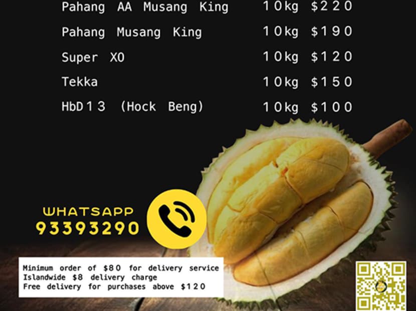 Durian Seller Opens Kopitiam Durian Stall With $18 Per Box Mao Shan ...