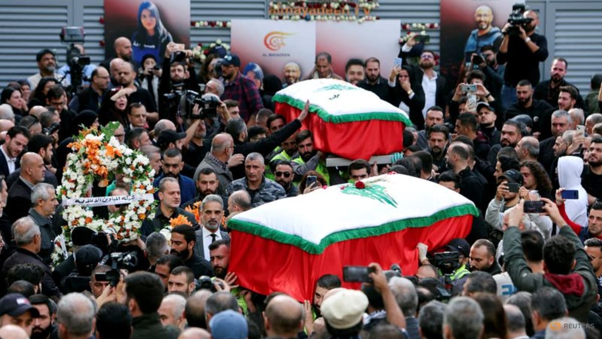 Lebanon mourns two journalists killed in Israeli air strike - TODAY