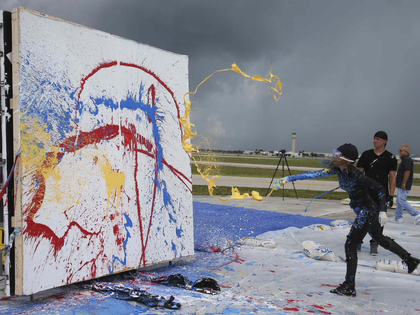 Gallery: Artist uses jet engine as her brush - TODAY