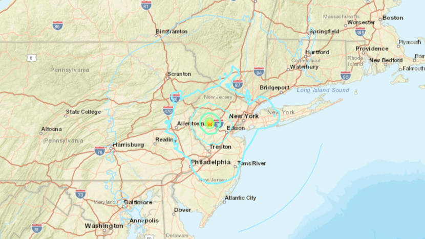 New York region rattled by 4.8-magnitude earthquake - CNA