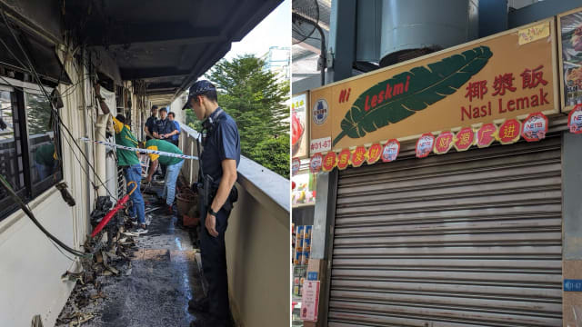 黄埔组屋单位失火 60岁男死者是椰浆饭摊主 - 8world