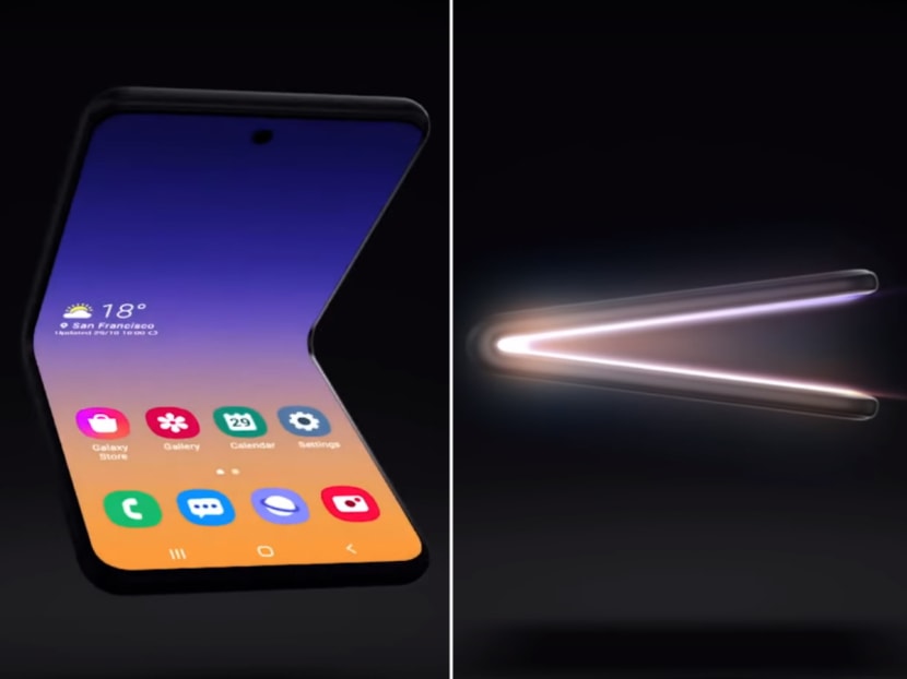 Samsung shows off new design for square-folding phone - TODAY