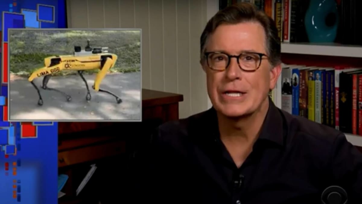 Stephen Colbert: Singapore's Robot Dog Reminds Him A Lot Of A Black ...