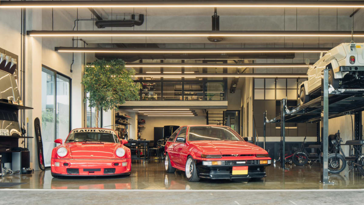 A car enthusiast’s dream house with a garage space that can fit up to ...