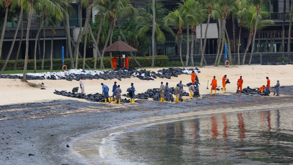 Oil spill: Several beaches, including East Coast Park and Sentosa's ...