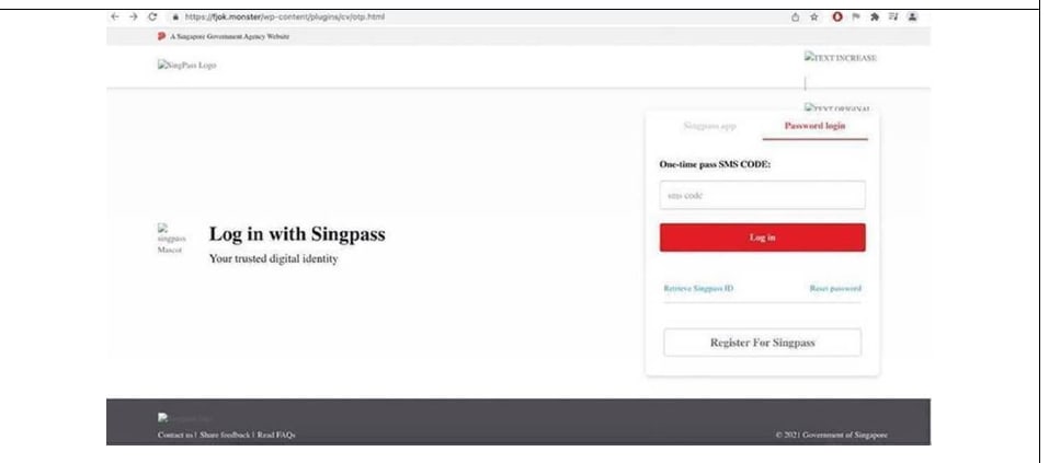 Police warn of SMS phishing scam involving fake Singpass website - CNA