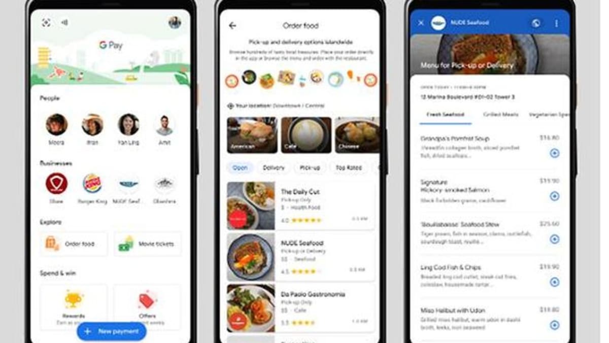 Google beri pilihan ambil sendiri pesanan makanan - BERITA Mediacorp