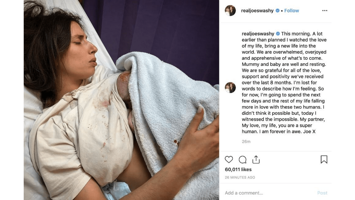 Stacey Solomon's baby 'flew out of her' - 8days