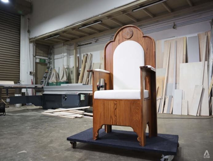 The Singaporean carpenter who built two chairs specially for Pope ...
