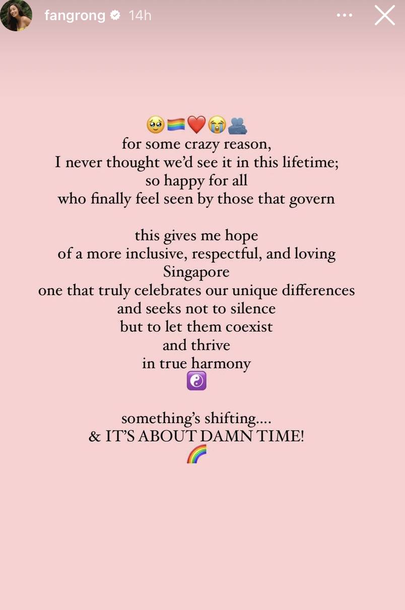 Celebs, Including Chantalle Ng And Nathan Hartono, Celebrate Repeal Of ...