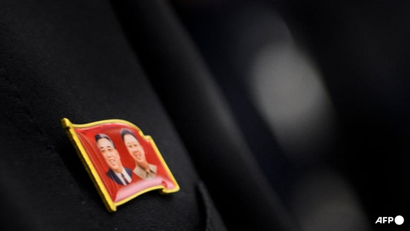 North Korean officials sport Kim Jong Un pins for first time - CNA