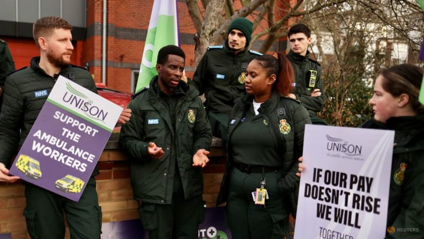 Thousands of UK ambulance staff strike as public urged to avoid risks - CNA