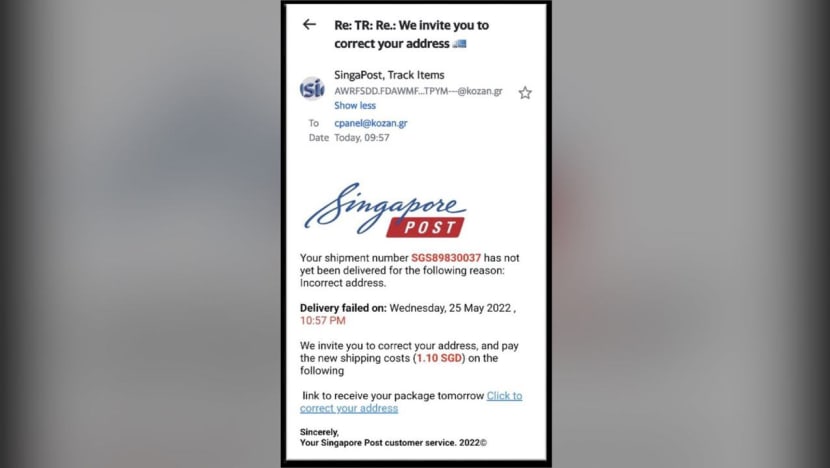 More than S$483,000 lost this year to scammers posing as parcel ...