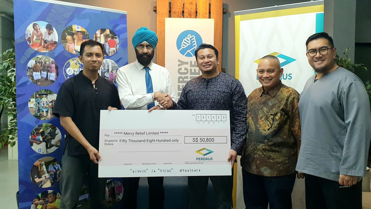 Perdaus sumbang S$50,800 kepada Mercy Relief bantu Palestin - BERITA ...