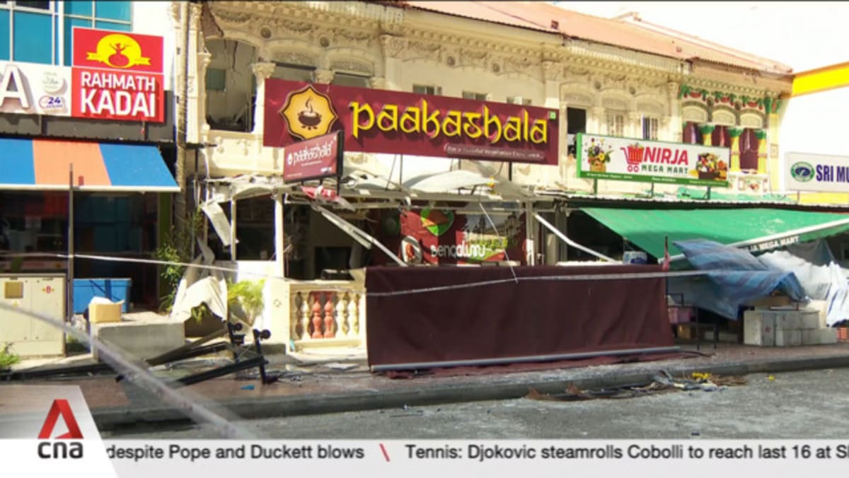 Six injured after two shophouse units partially collapse along Syed ...