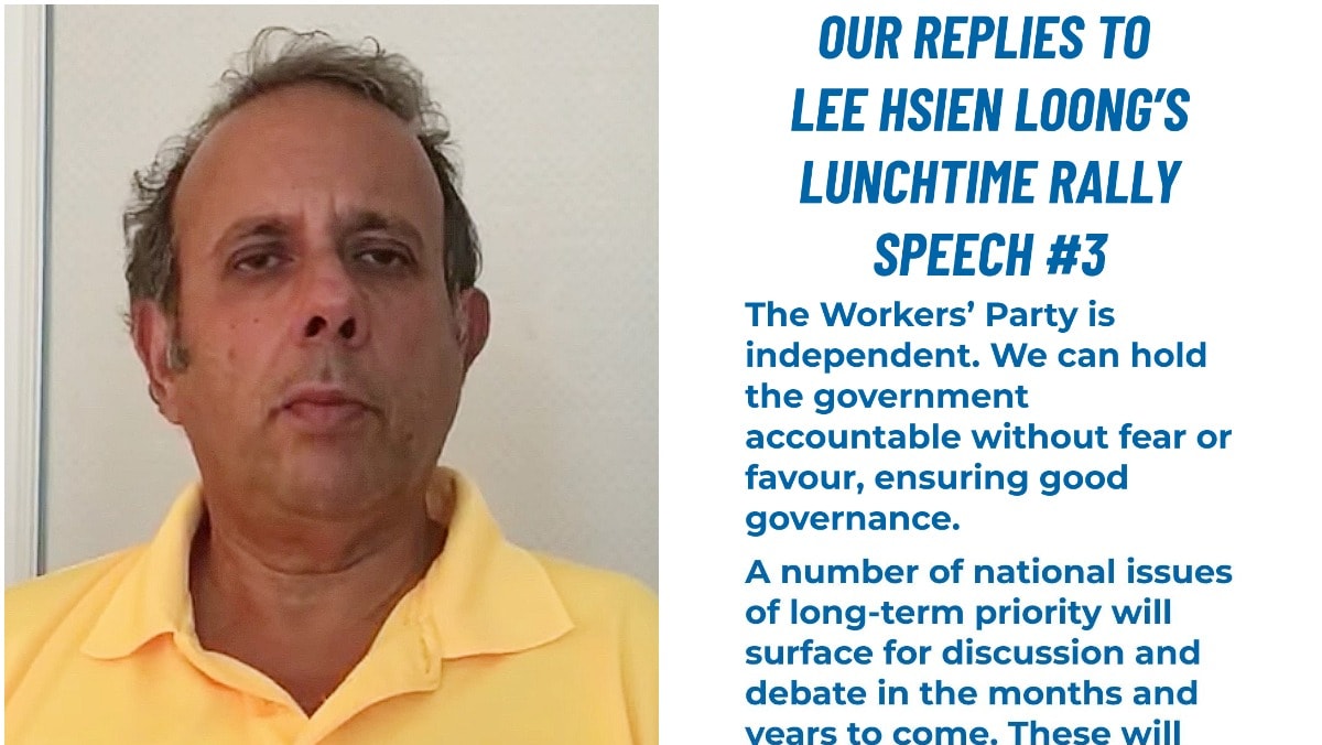 GE2020: Reform Party’s Kenneth Jeyaretnam and Workers’ Party counter PM ...
