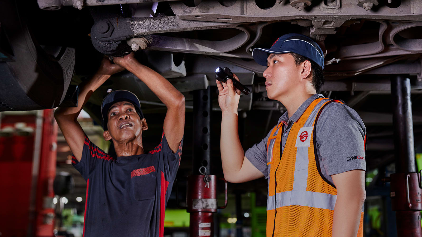 Behind the scenes, bus technicians and engineers work tirelessly to ...