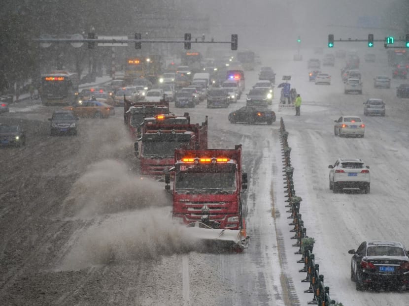 Blizzards in China's northeast ground flights, force school closures - TODAY