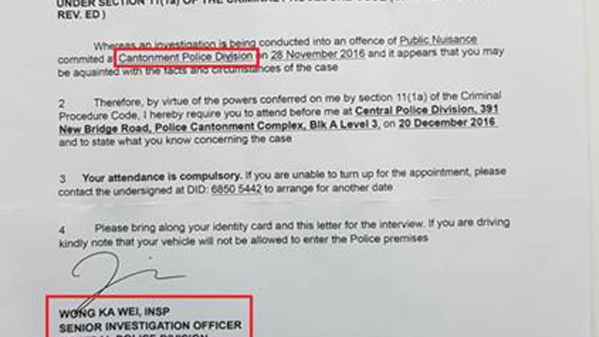 Police warn of fake police letters requesting assistance for 'Public ...