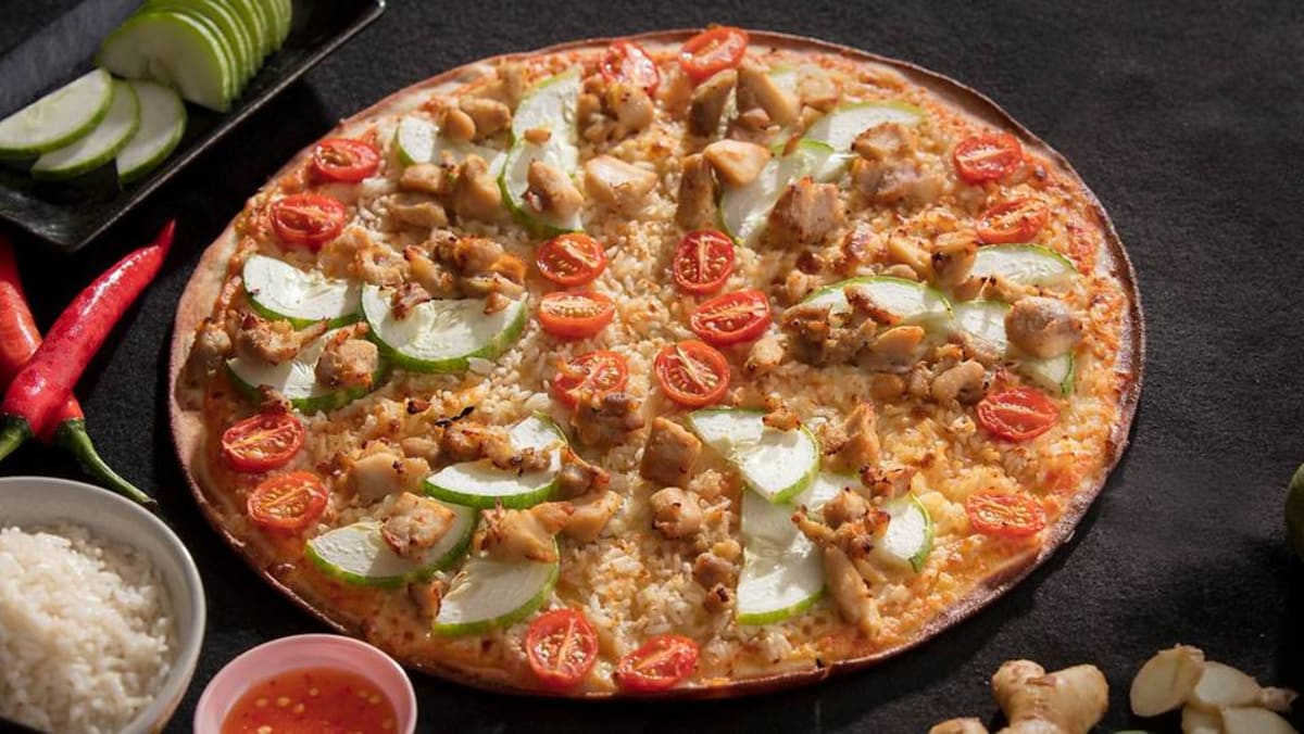 Pezzo Pizza offering Hainanese chicken rice and satay flavours - CNA ...
