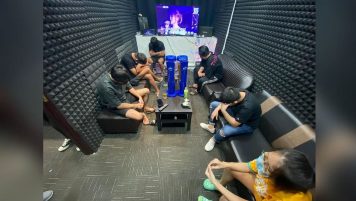 Police raid 4 unlicensed KTV outlets, investigating 42 people for ...