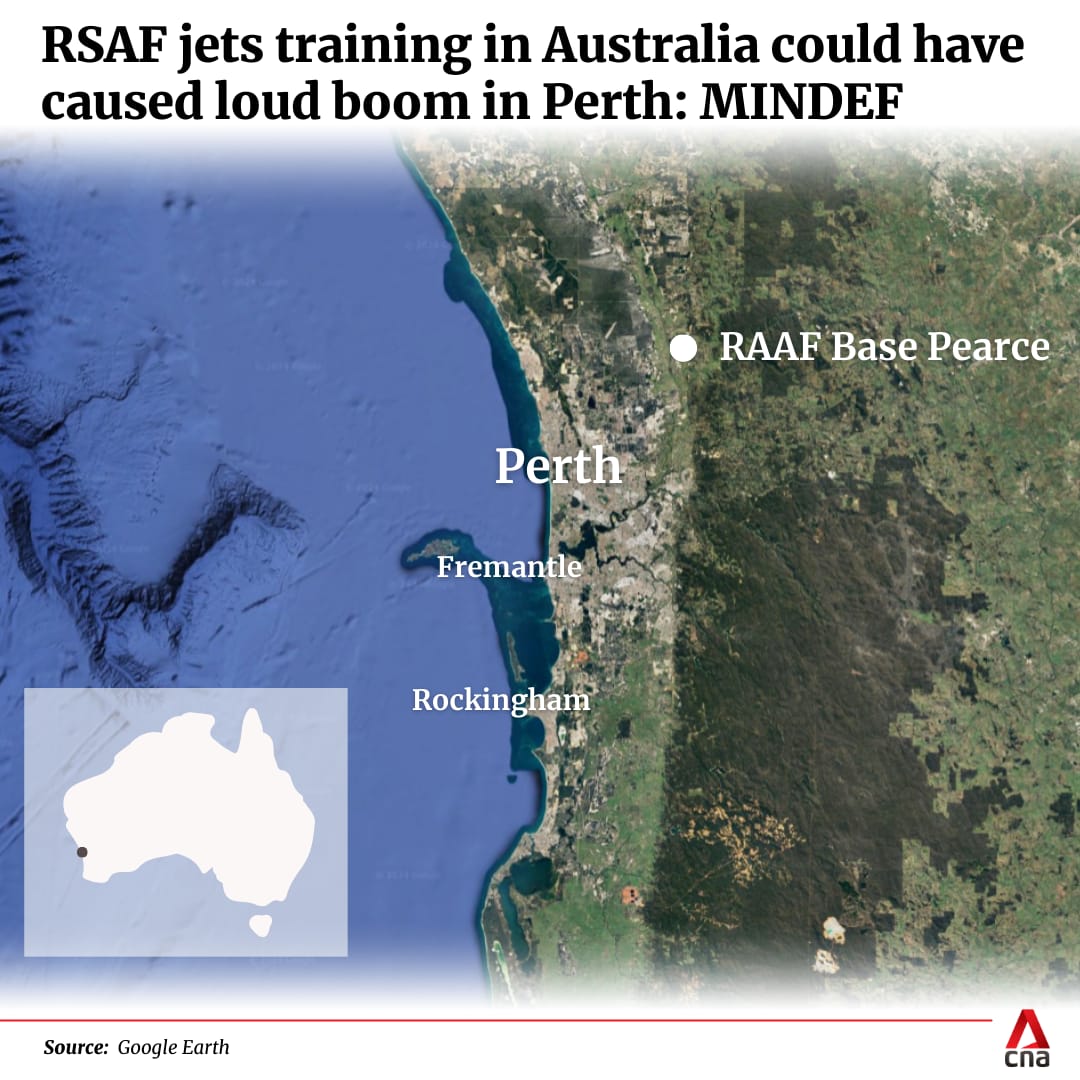 Singapore's F-15 jets training in Australia could be reason for loud ...