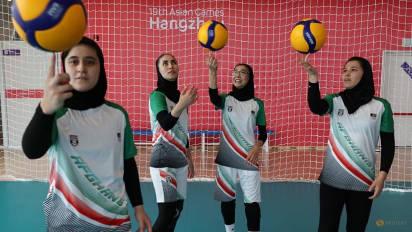 Games-Displaced Afghan women athletes defy Taliban at Asian Games - CNA