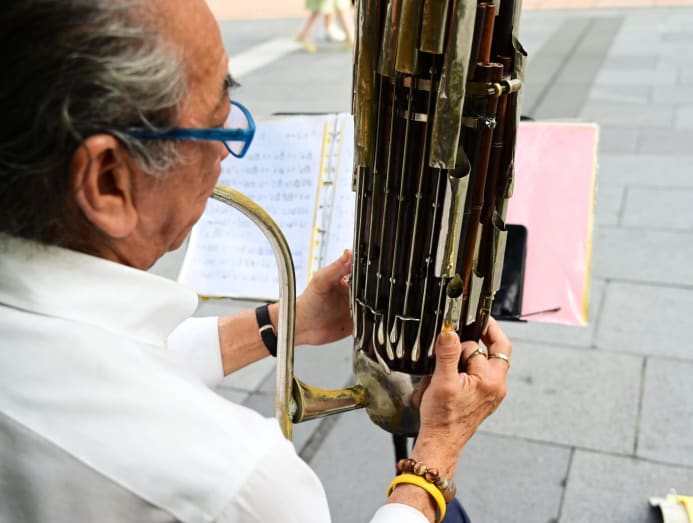 The Orchard Road busker whose traditional Chinese instrument has a ...